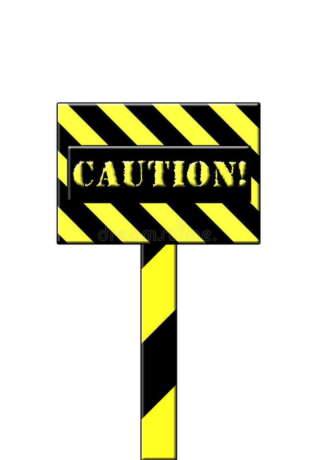 Caution sign stock vector. Illustration of risk, problem - 20777048