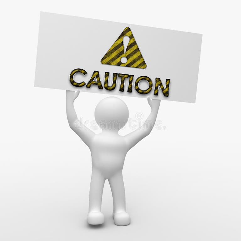 Caution Sign Cartoon Stock Illustrations – 27,784 Caution Sign Cartoon ...