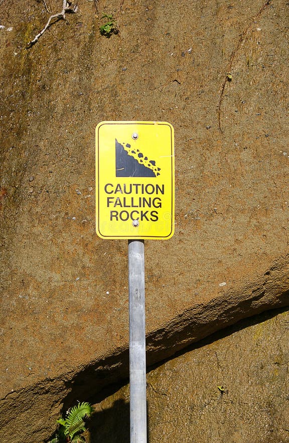 350 Falling Rock Caution Sign Stock Photos - Free & Royalty-Free Stock ...