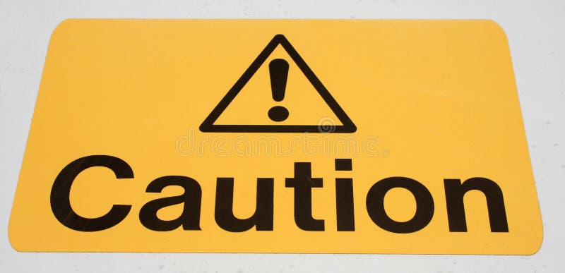 Caution sign stock image. Image of yellow, mark, beware - 23367423