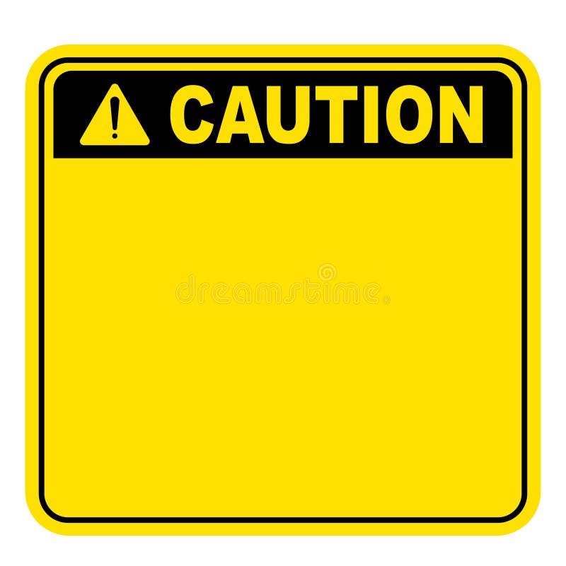 Caution Sign Board with Exclamation Mark. Warning Dangerous Board ...