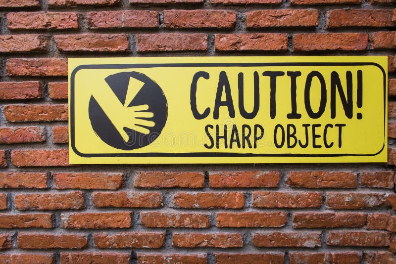 Beware of sharp blade stock photo. Image of warning, work - 20743040