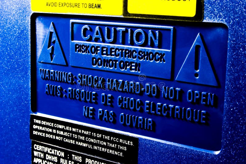 Caution Sign Danger stock photo. Image of hazard, power - 53458