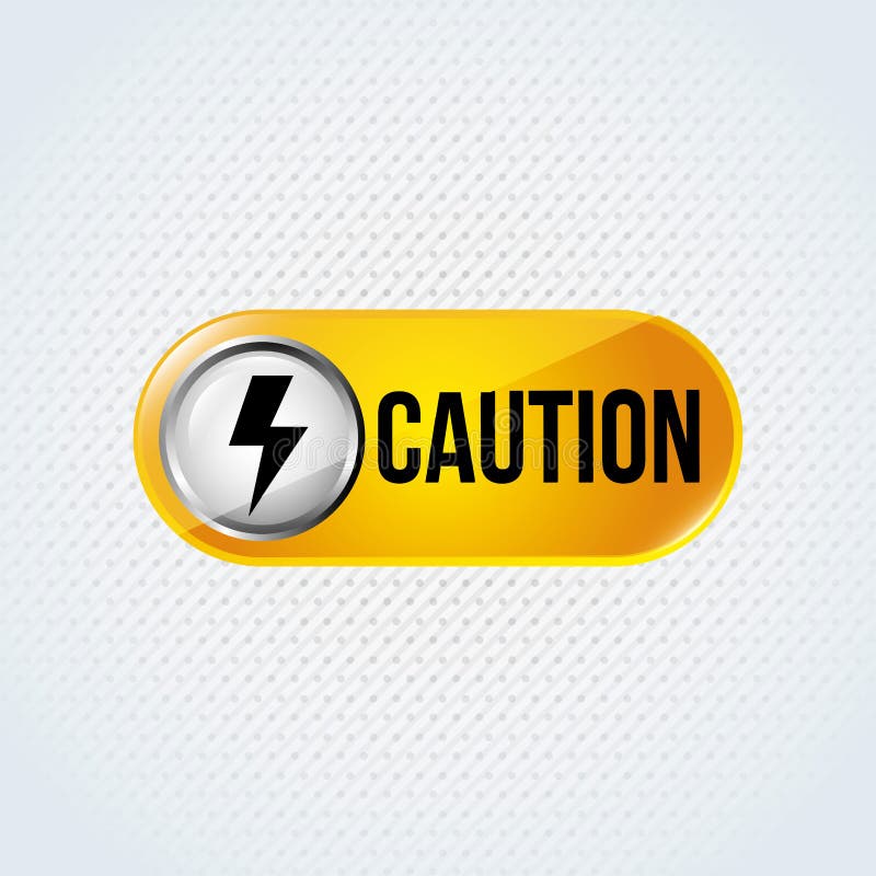 Caution sign design stock illustration. Illustration of pictogram ...