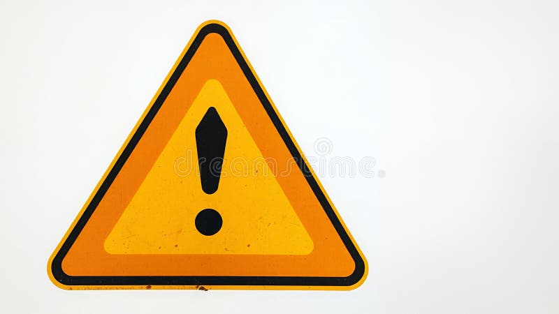 Caution Sign with Exclamation Mark Indicating Potential Hazard or ...