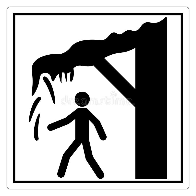 Hazard Falling Ice Symbol Sign Stock Illustrations – 437 Hazard Falling ...