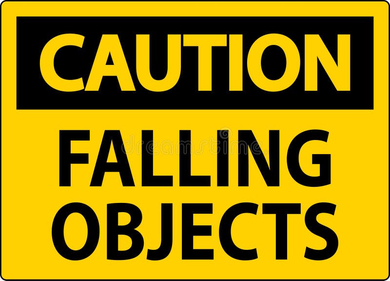 Caution Falling Objects Stock Illustrations – 771 Caution Falling ...