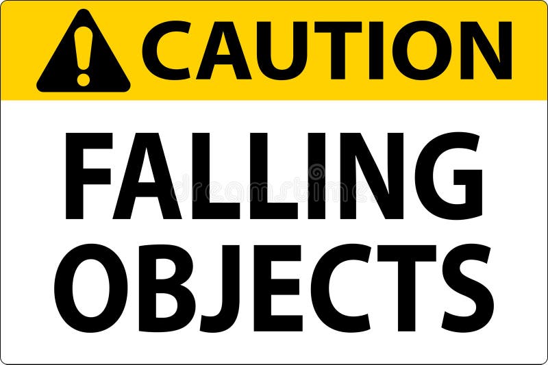 Caution Falling Objects Stock Illustrations – 749 Caution Falling ...