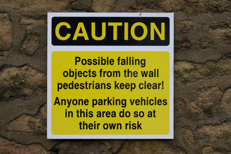 Risk Falling Objects Warning Sign Stock Photos - Free & Royalty-Free ...