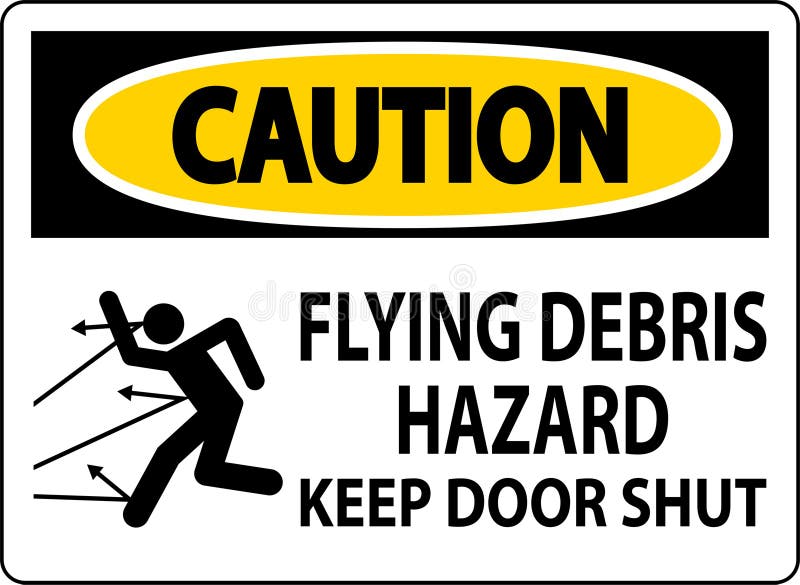 Caution Flying Debris Hazard Face Shield Required when Working on this ...