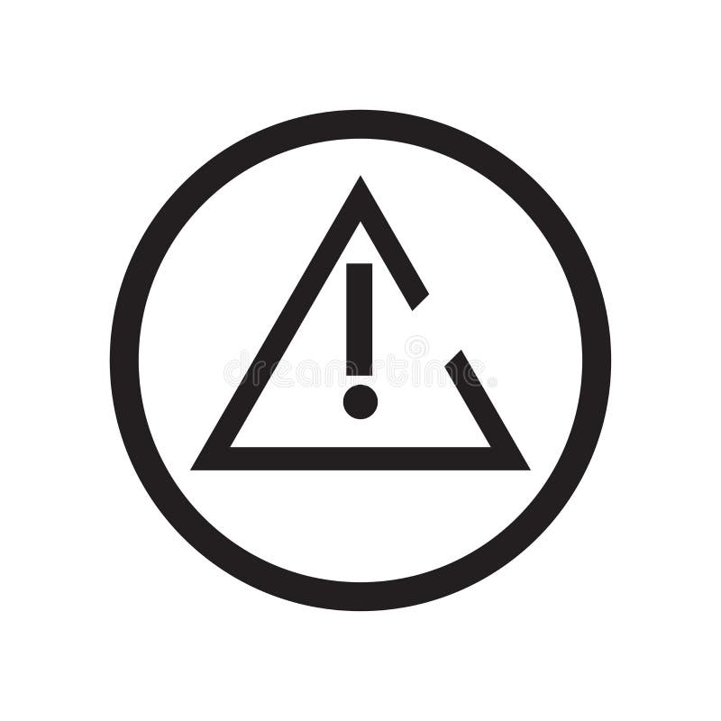 Caution Sign Icon Vector Sign And Symbol Isolated On White Background ...