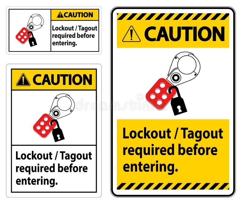 Lockout Tagout Symbol Stock Illustrations – 44 Lockout Tagout Symbol ...