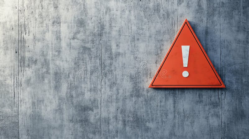 Red Triangle Warning Sign Bold Exclamation Mark Symbol Stock Photos ...