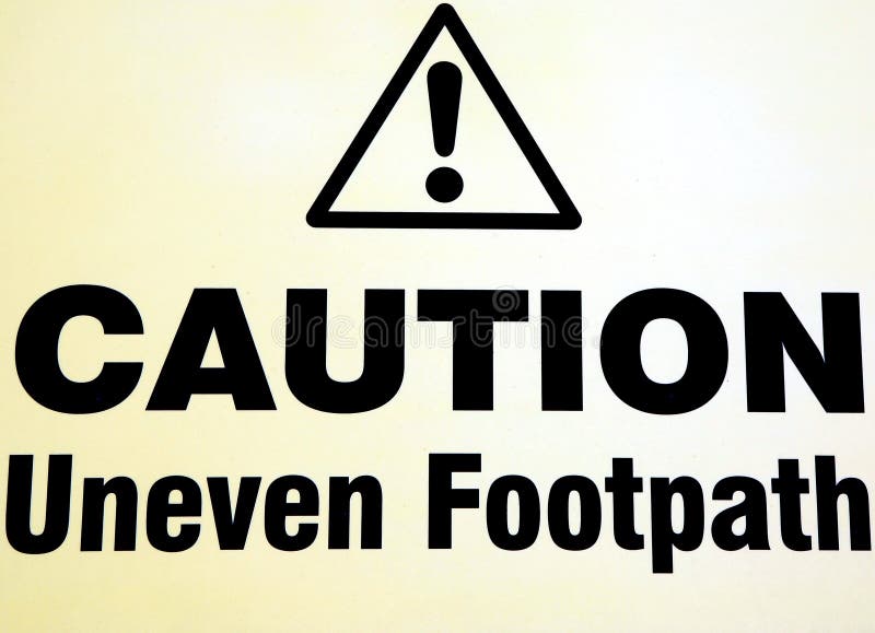 Caution ! stock image. Image of sign, balance, tripping - 82232029
