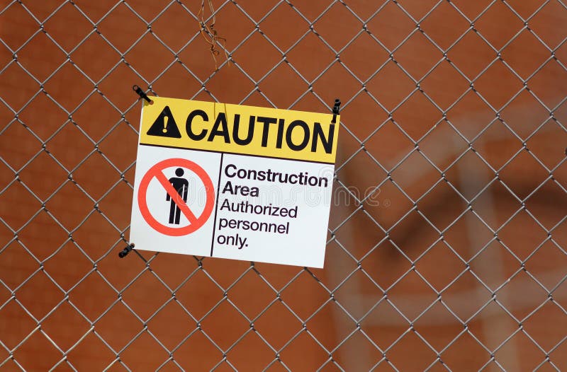 Caution sign stock image. Image of construction, caution - 32096171