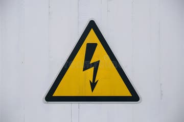 Caution Triangle Lightning Bolt Stock Illustrations – 1,291 Caution ...
