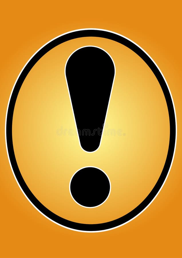 Caution signal stock vector. Illustration of secure, danger - 10638689