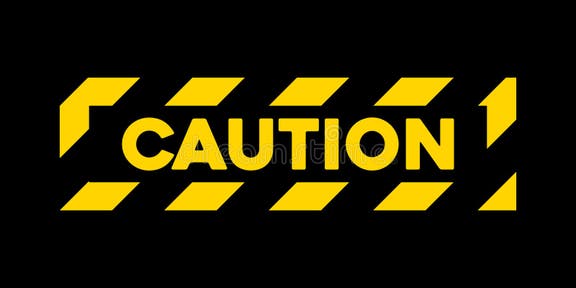 Caution signal in frame stock illustration. Illustration of sticker ...