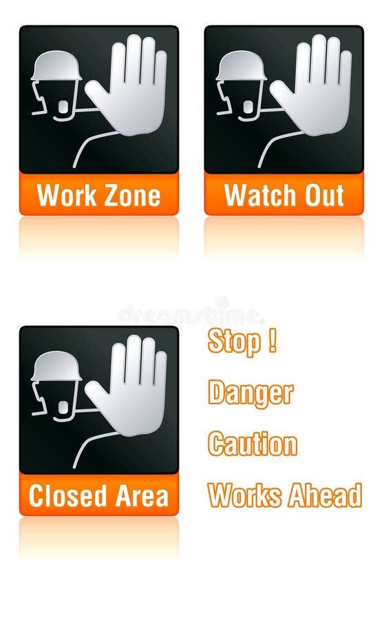 Caution signal stock vector. Illustration of secure, danger - 10638689