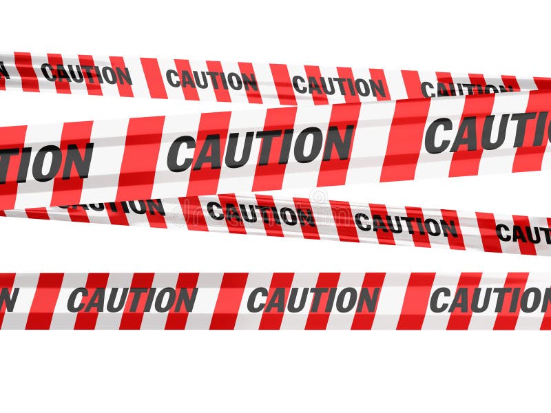 Caution signs stock illustration. Illustration of ribbon - 31289888