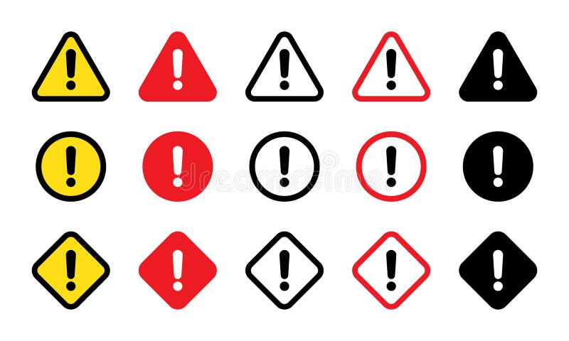 Caution Signs. Danger, Warning Sign, Attention Sign. Danger Icon ...