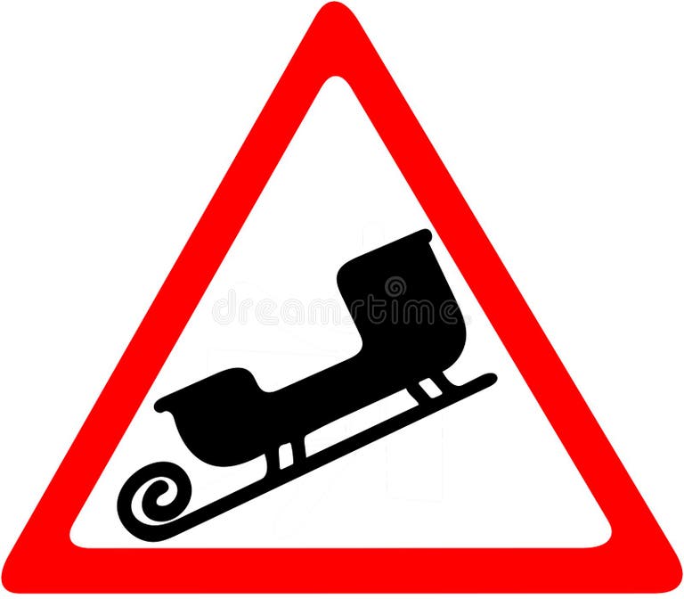 Sled Warning Sign Stock Illustrations – 59 Sled Warning Sign Stock ...