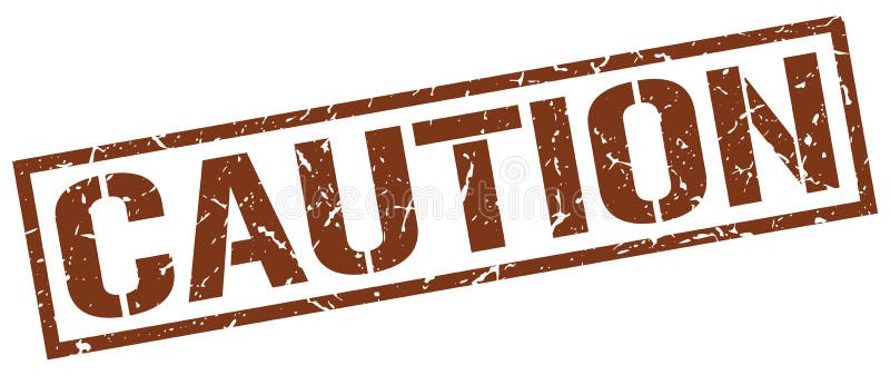 Caution stamp stock vector. Illustration of badge, stamp - 122021252