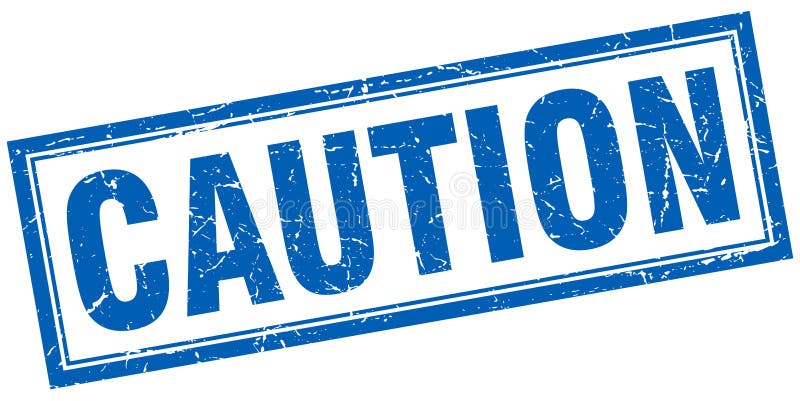 Caution Square Isolated Sign Set. Caution Stamp Stock Vector ...