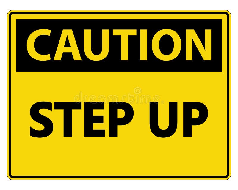 Caution Do Not Step Symbol Sign, Vector Illustration, Isolate on White ...