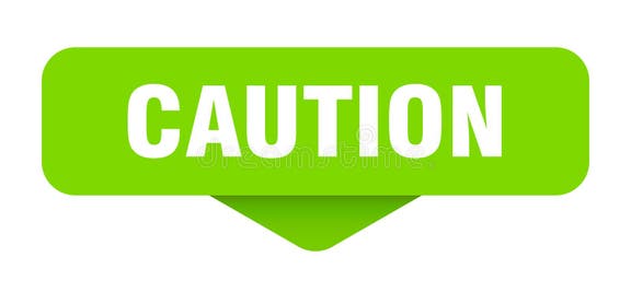 Caution Sticker. Caution Sign on Transparent Background Stock Vector ...