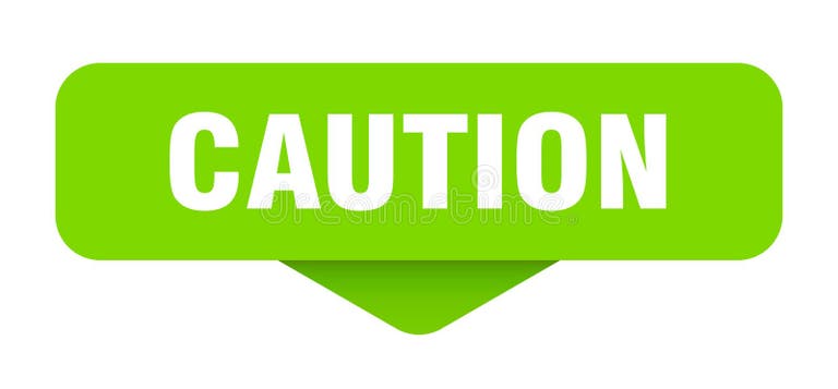 Caution Sticker. Caution Sign on Transparent Background Stock Vector ...