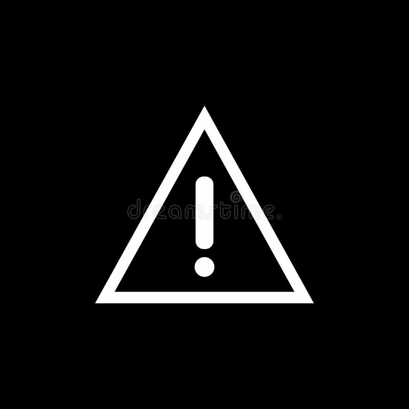 Caution Symbol Alert Sign Vector with an Exclamation Mark Inside Stock ...