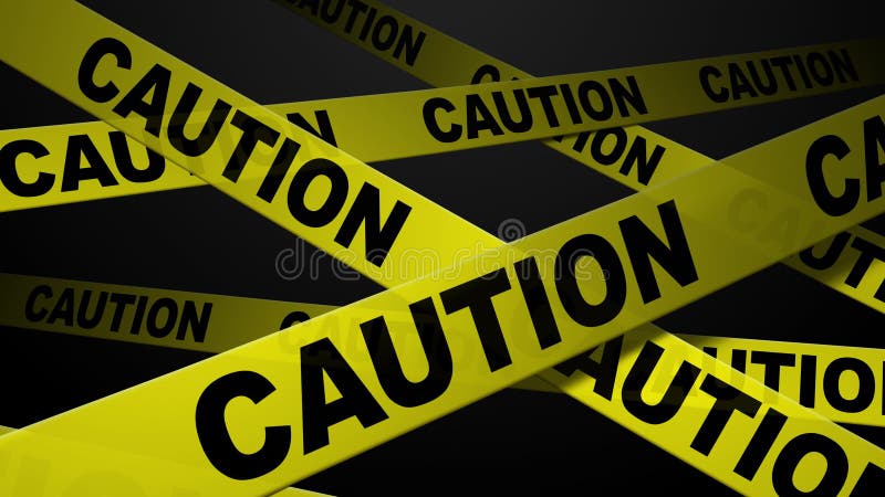 Caution Tape Animation on Black Stock Video - Video of tape, yellow ...
