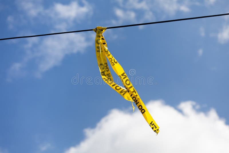 Caution tape stock image. Image of blue, wire, warning - 84839945