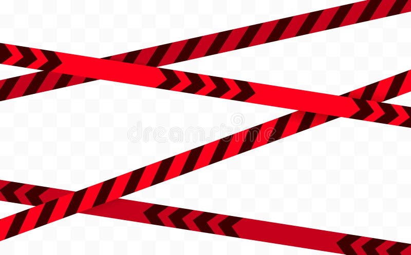 Caution Tape Illustration Isolated Stock Vector - Illustration of ...