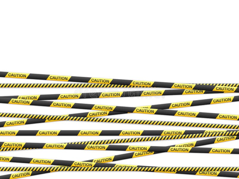 Caution tape stock vector. Illustration of text, warning - 211053754