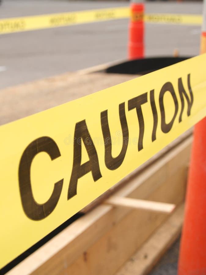 A caution taped off site stock image. Image of site - 108834331