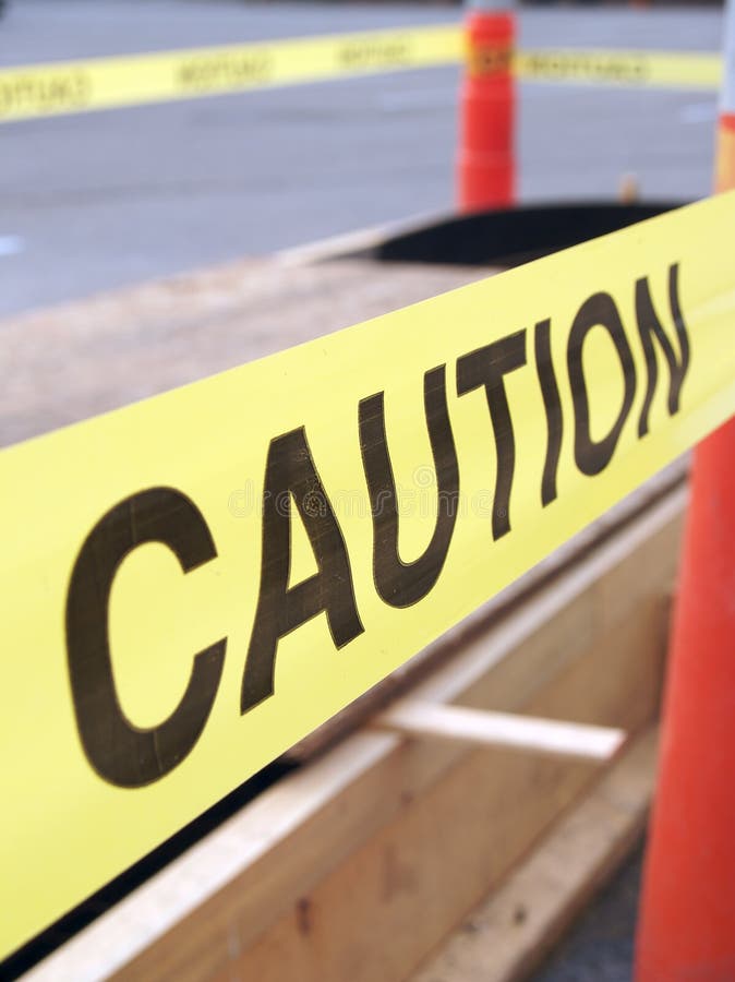 A caution taped off site stock photo. Image of tool - 108834352