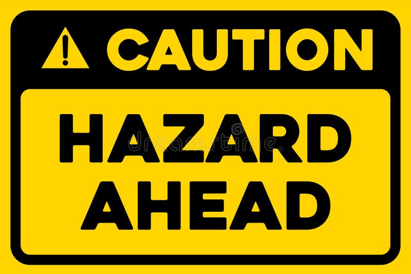 Caution Template Warning Sign Stock Vector - Illustration of safety ...
