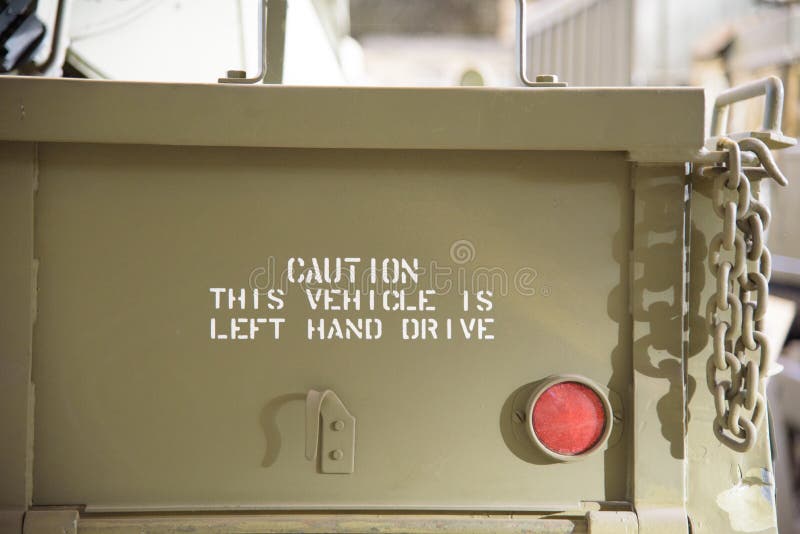 Caution Left Hand Drive No Signal Stock Image - Image of sign ...