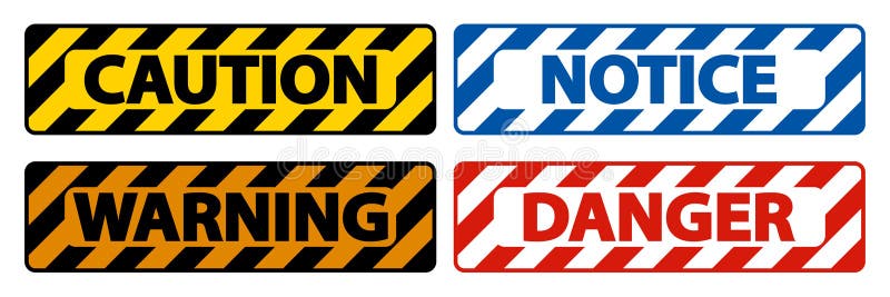 Caution,Warning,Danger,Notice Floor Sign on White Background. Stock ...