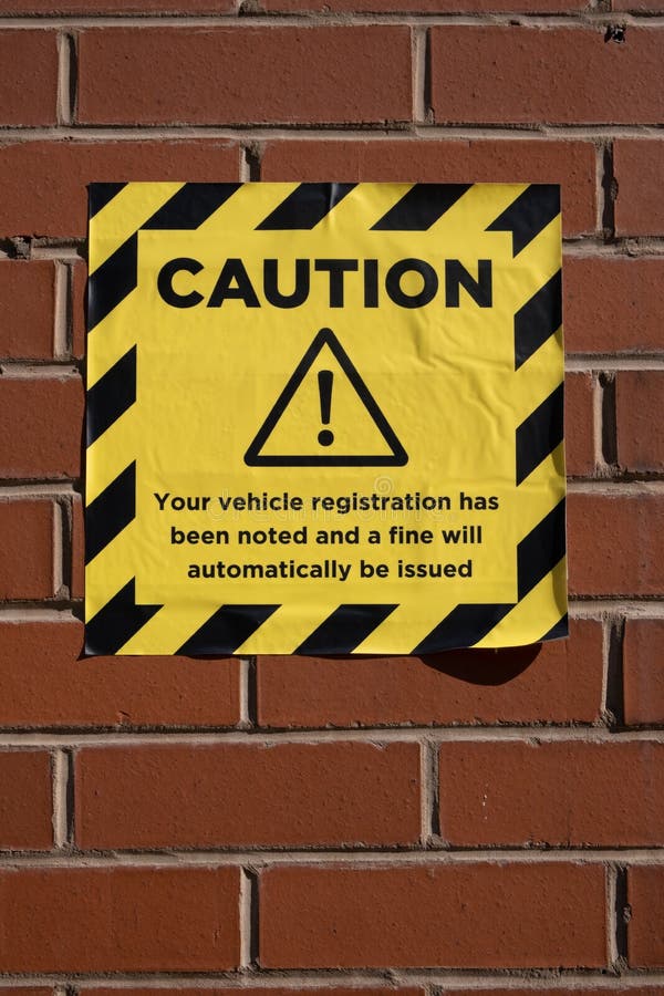 Caution Warning Fine Sign on Wall Bolton Lancashire July 2020 Editorial ...