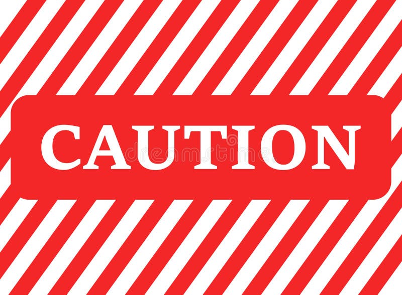 Caution, Warning Icon in Flat Style. Stop Vector Illustration on ...
