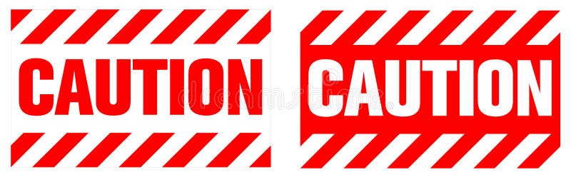 Caution warning sign. stock vector. Illustration of orange - 208259216