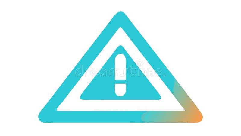 Caution Warning Sign, Indicating Potential Danger or Alert, Vector ...