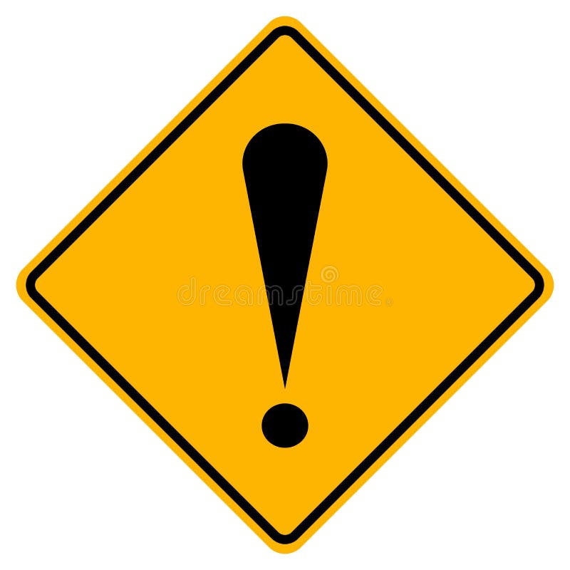 Warning or Caution Blue Symbol Sign,Vector Illustration, Isolate on ...