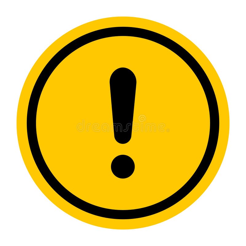 Caution Warning Signs Set. Exclamation Marks Stock Vector ...