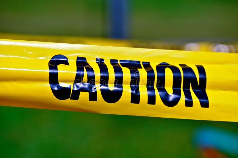 Caution barrier sign stock image. Image of sign, caution - 64464849