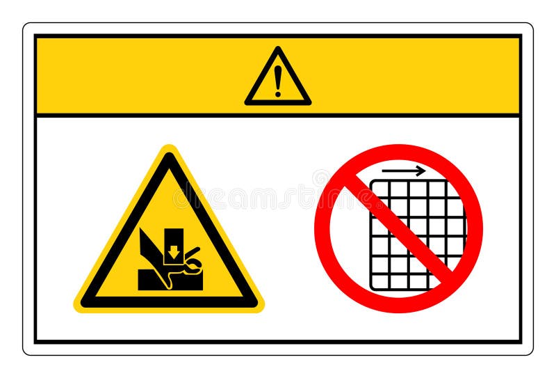 Caution You Hand when Using Silkscreen Do Not Remove Guard Symbol Sign ...