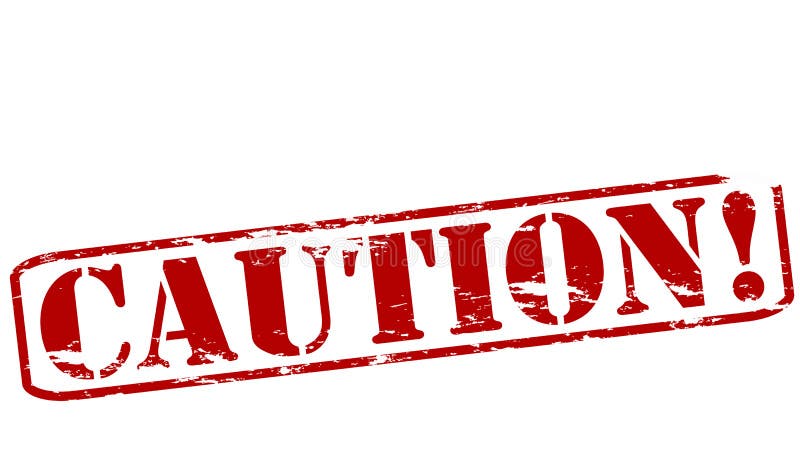 Cautionion stock illustration. Illustration of deliberation - 108793429